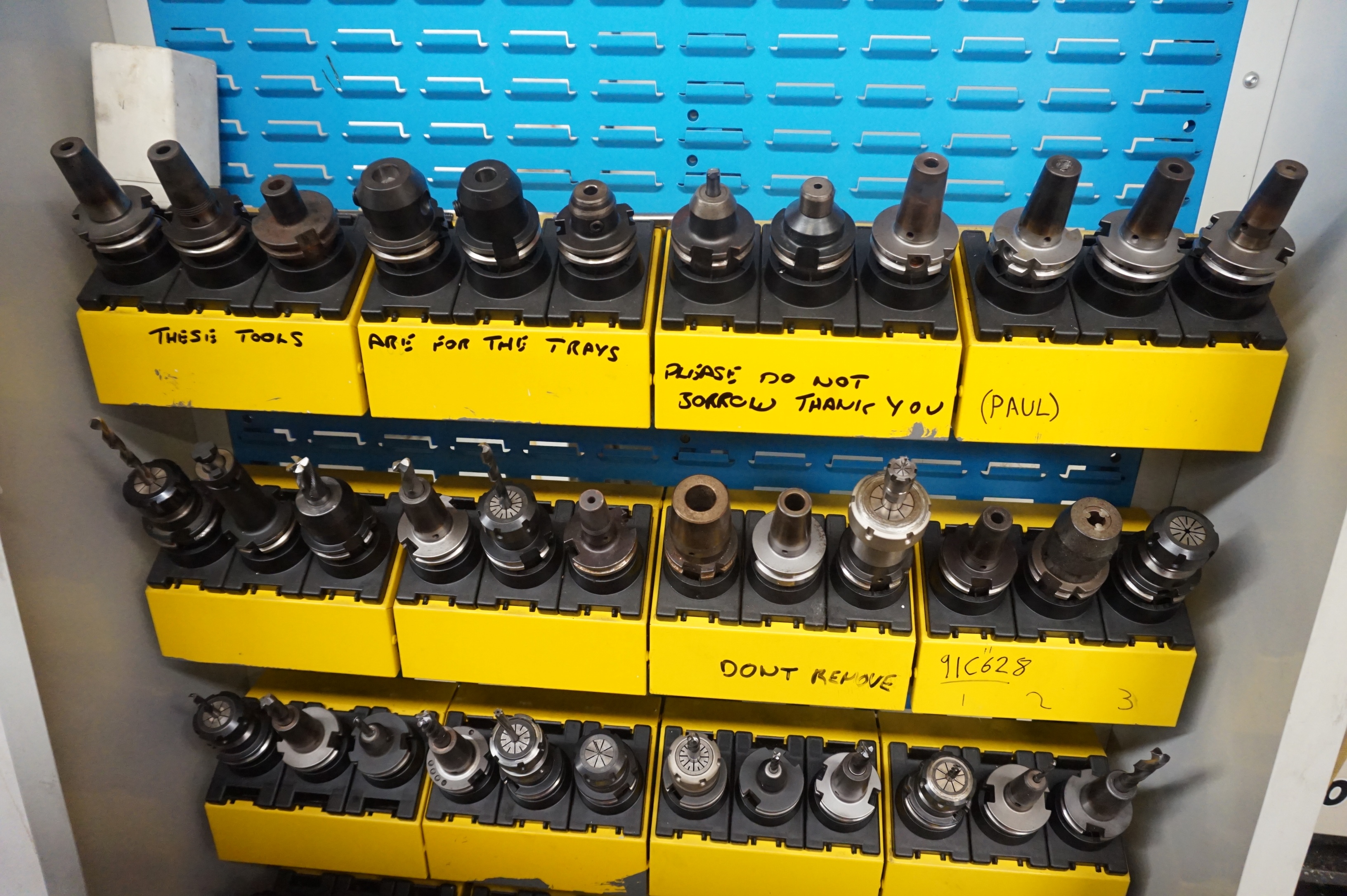 Rack of CAT 40 Tooling