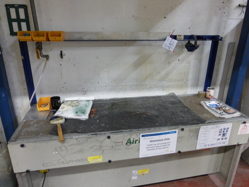 (2) Inspection/ Storage Benches, Mobile Steel Table, Vertical Sheet ...