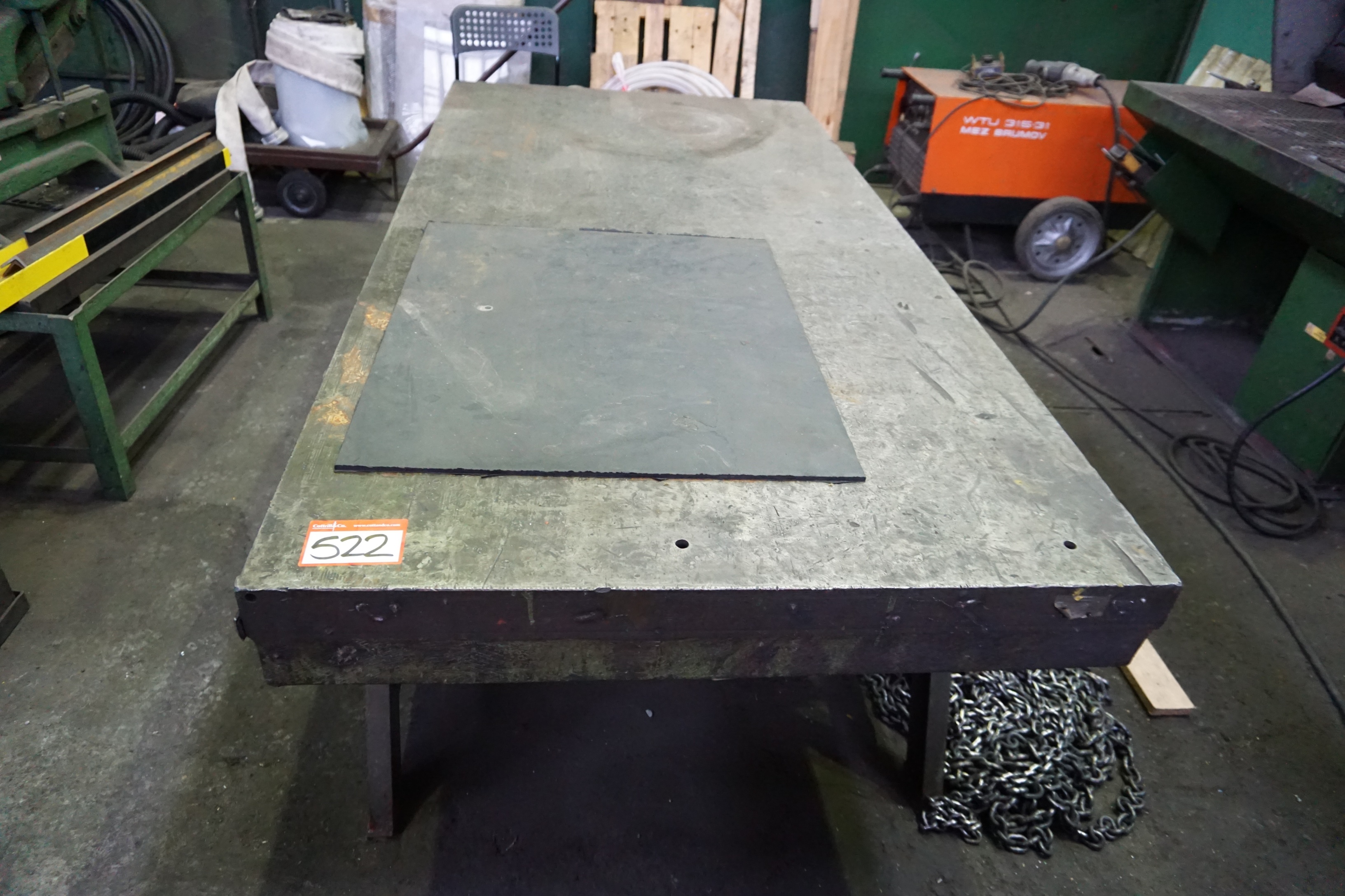 Steel Plate on (2) x Trestles