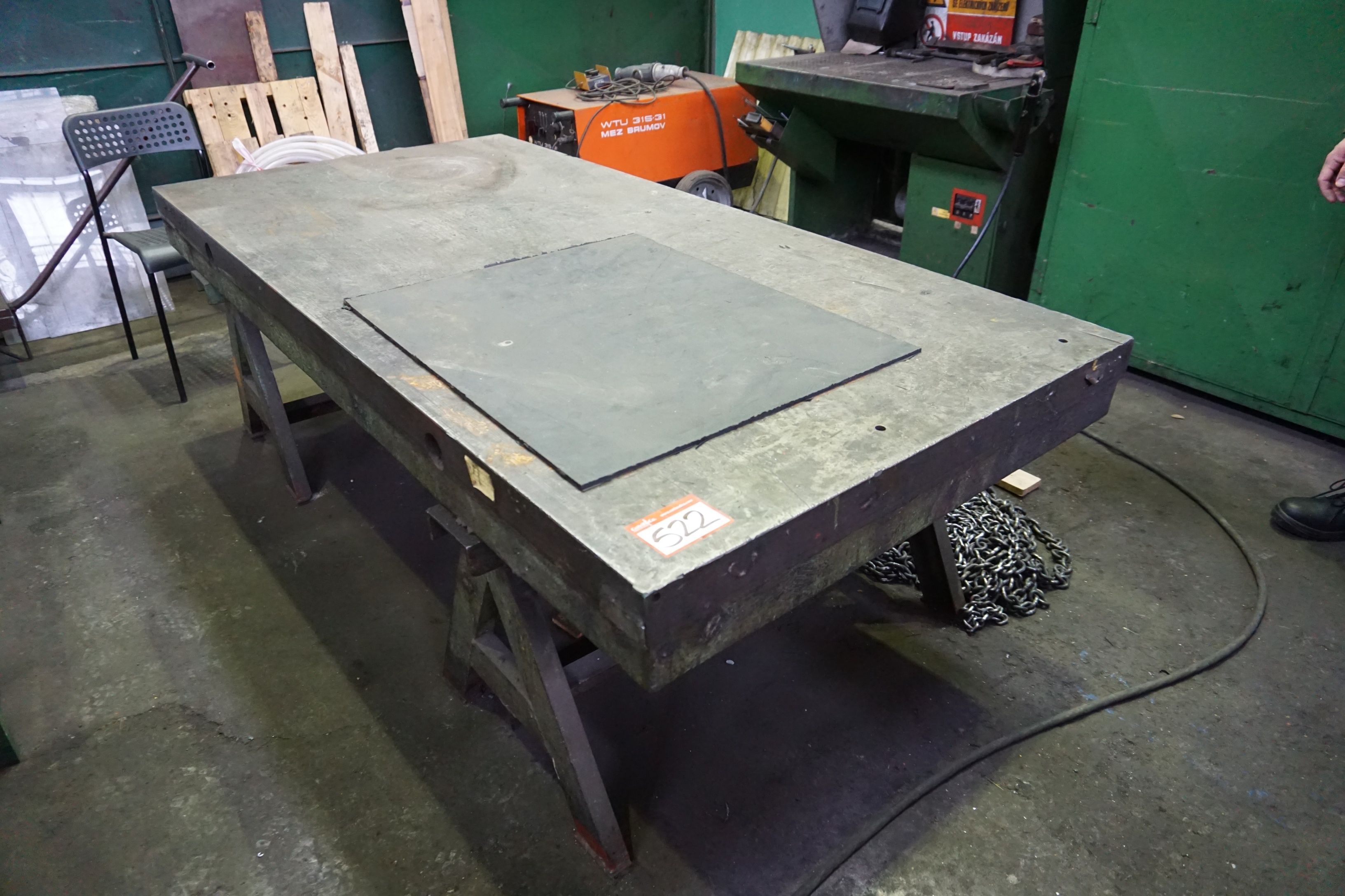 Steel Plate on (2) x Trestles