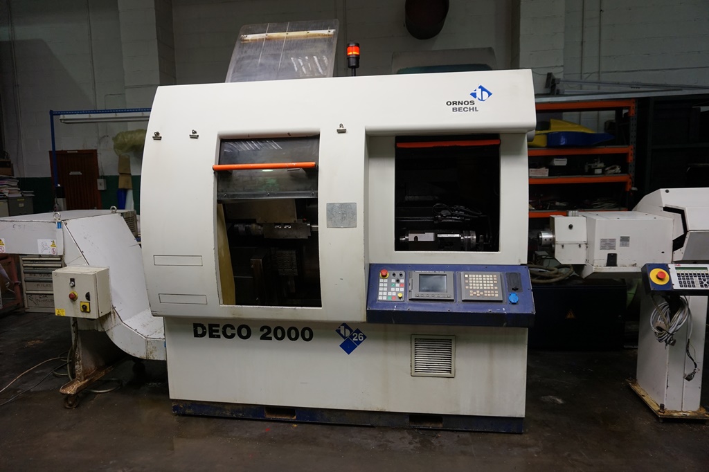 Tornos Deco 2000/26 Multi axis Sliding head CNC Lathe with Fanuc PNC ...