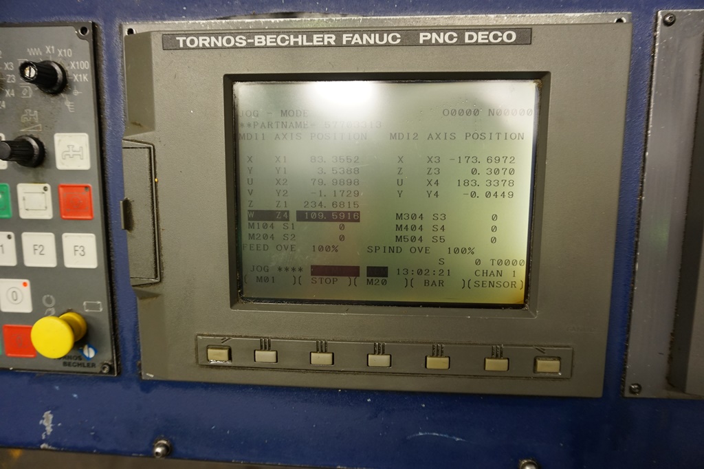 Tornos Deco 2000/26 Multi axis Sliding head CNC Lathe with Fanuc PNC ...