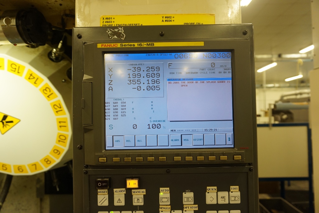 Fanuc Robodrill T21 iD Machining Centre with Fanuc 16imb Control