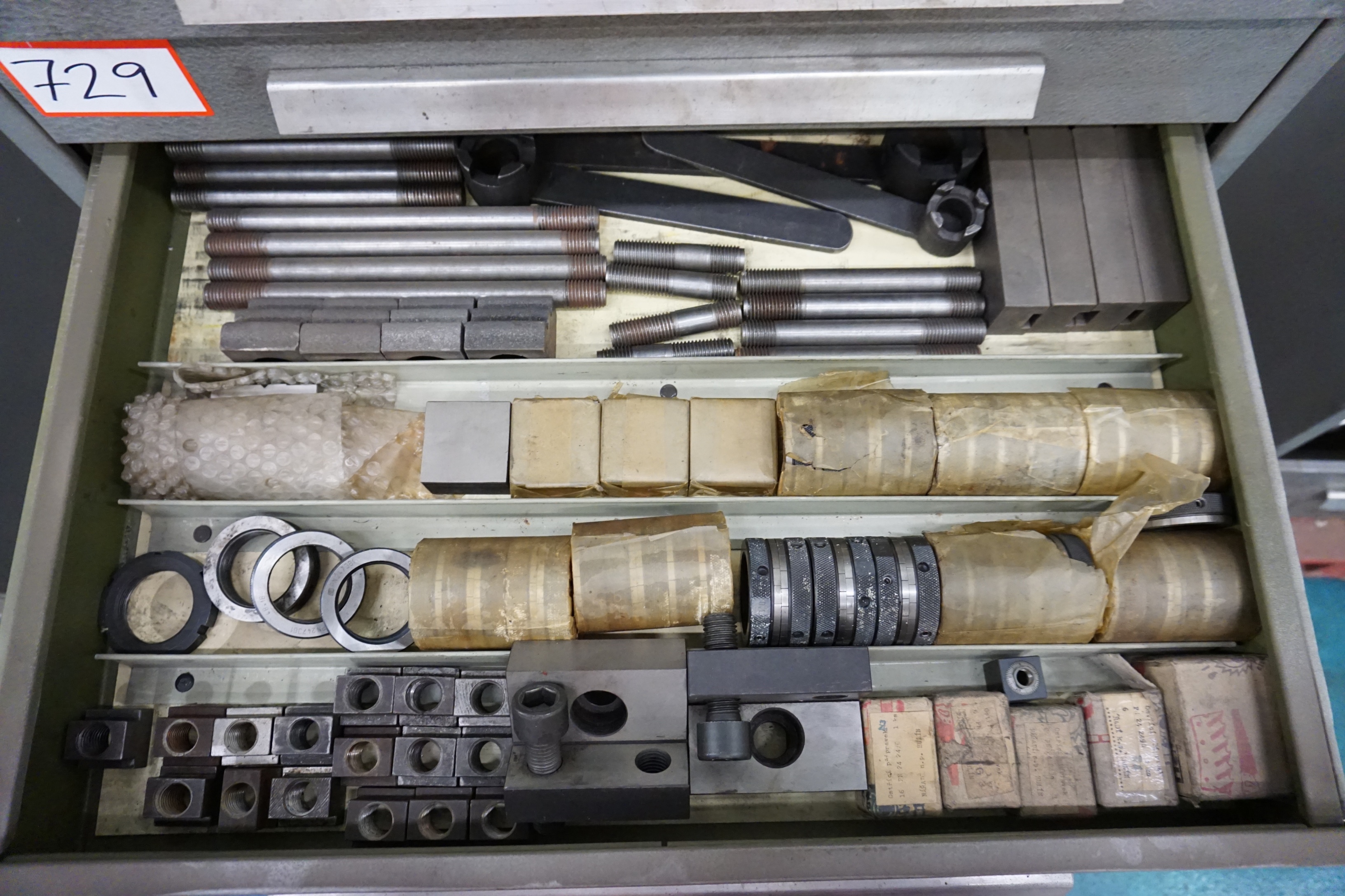 8 Drawer Cabinet with Qty Tooling & Collet Holders