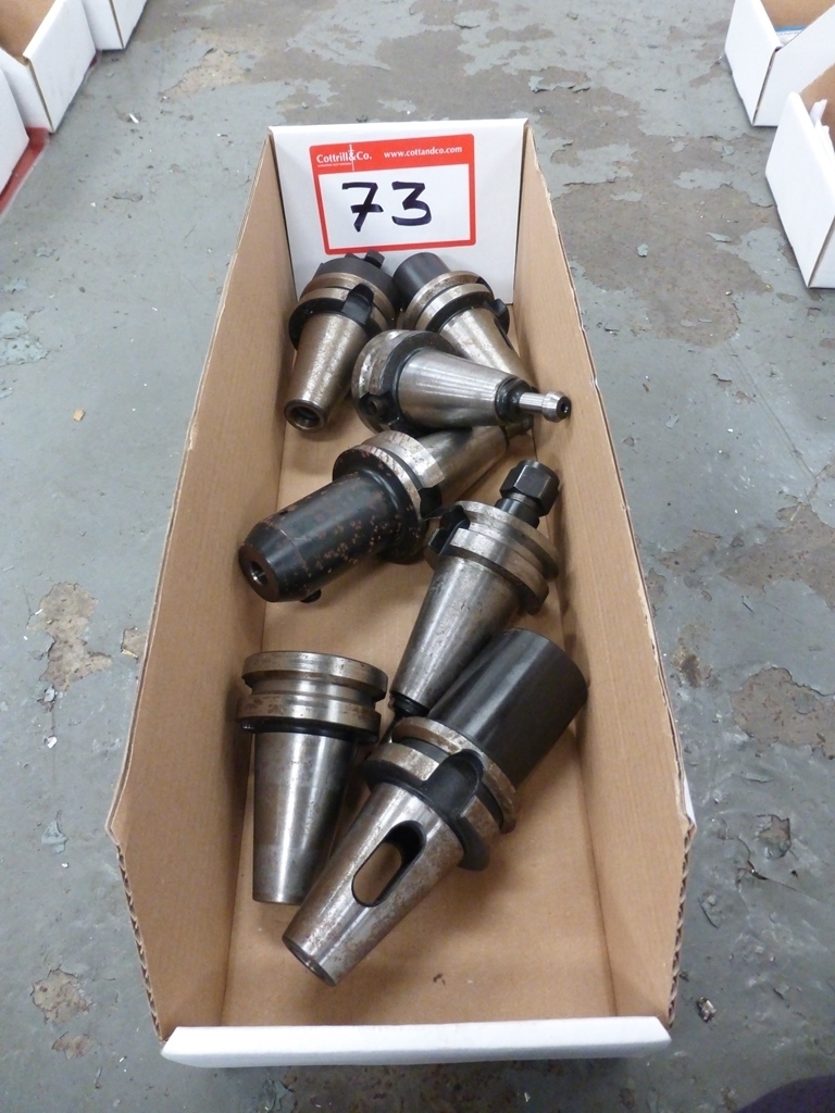 Box of (6) Assorted Taper Shank Milling Adaptors/Holders (BT 40 Taper)