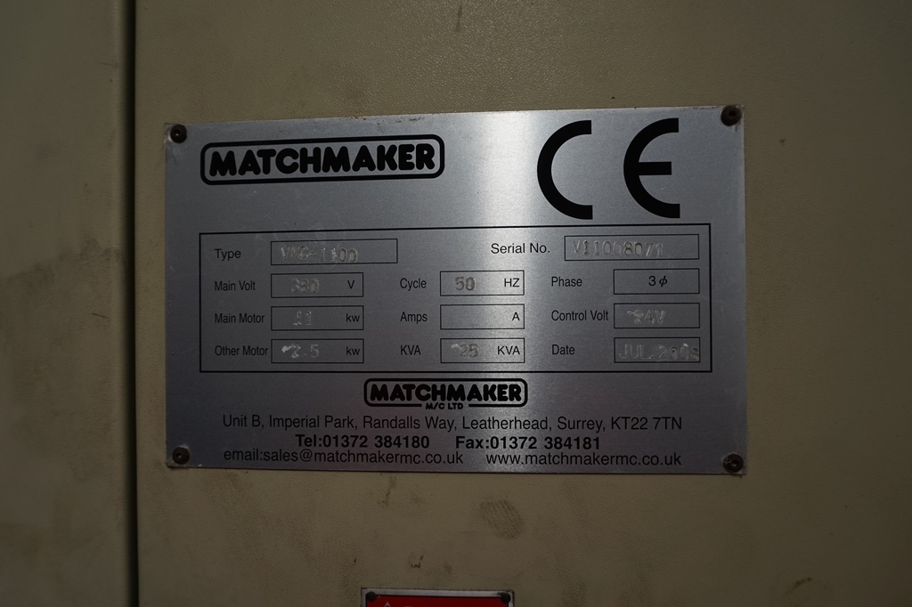 Matchmaker Type VMC-1100 Vertical Machining Centre