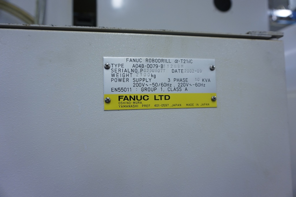 Fanuc Robodrill T21 iC Machining Centre with Fanuc 16imb Control