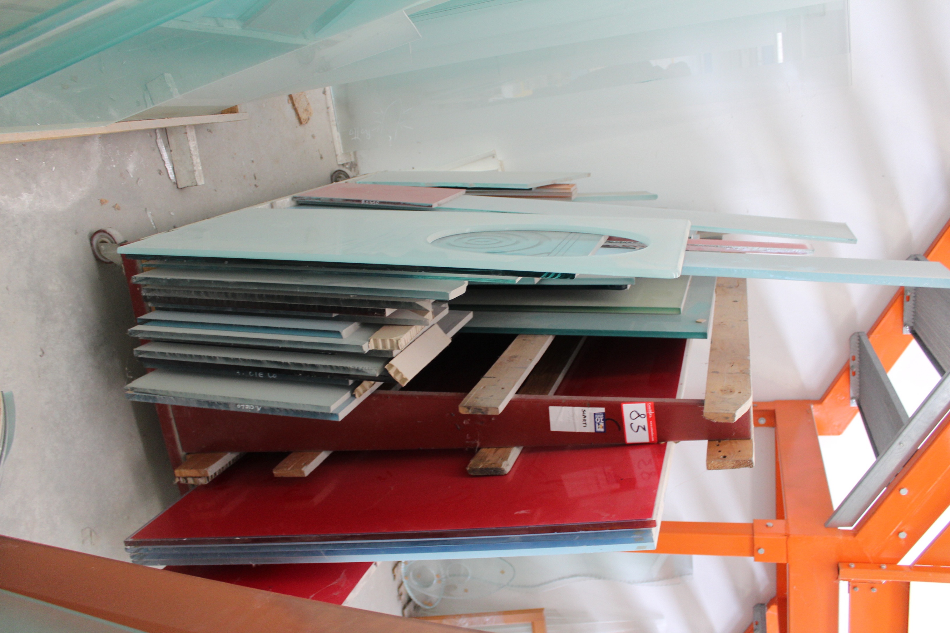 (4) x 1500 x 1100mm Steel Double Sided Portable Glass Transporters with ...