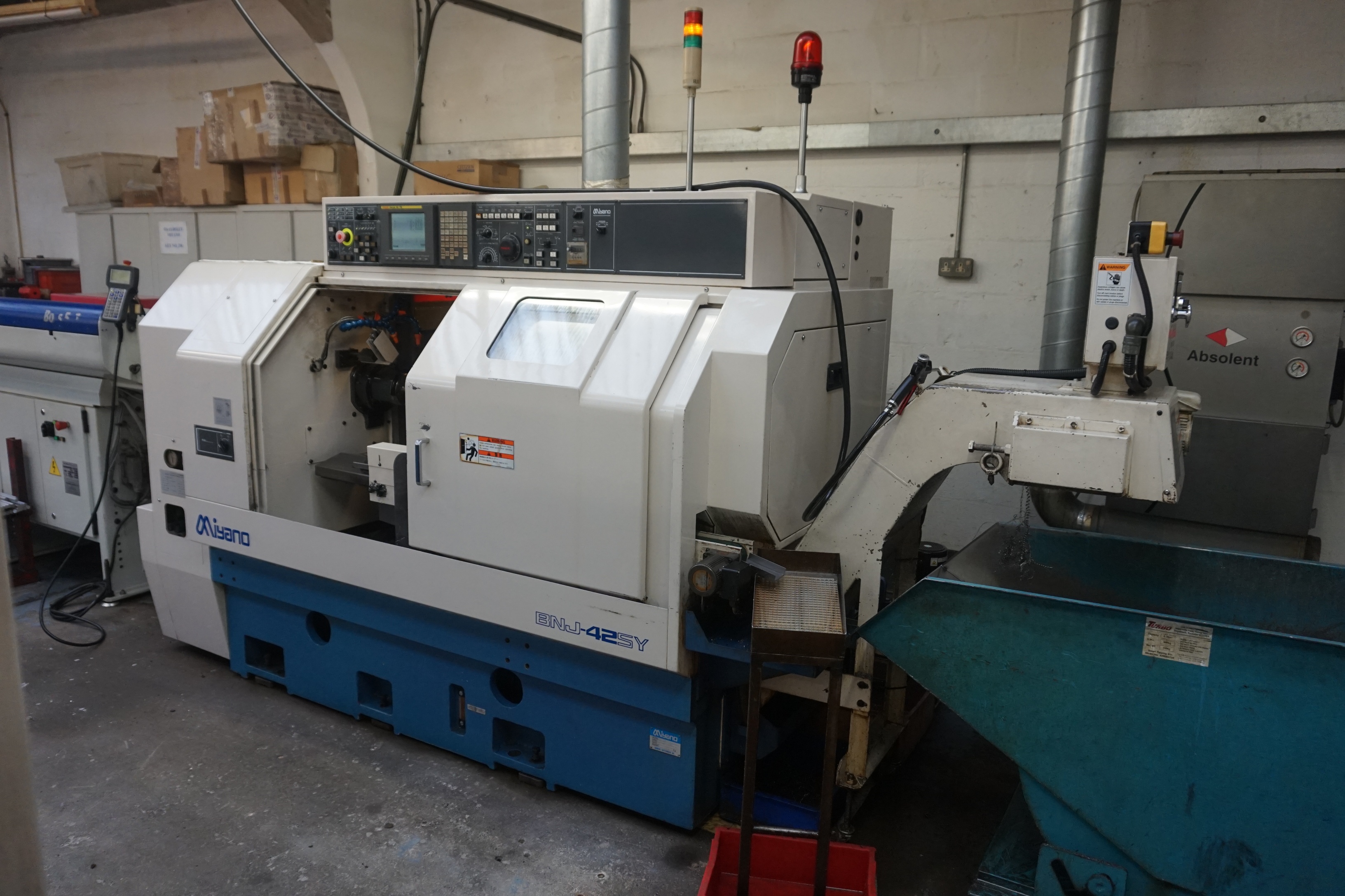 Miyano BNJ-42SY 5 axis Twin Spindle CNC Lathe