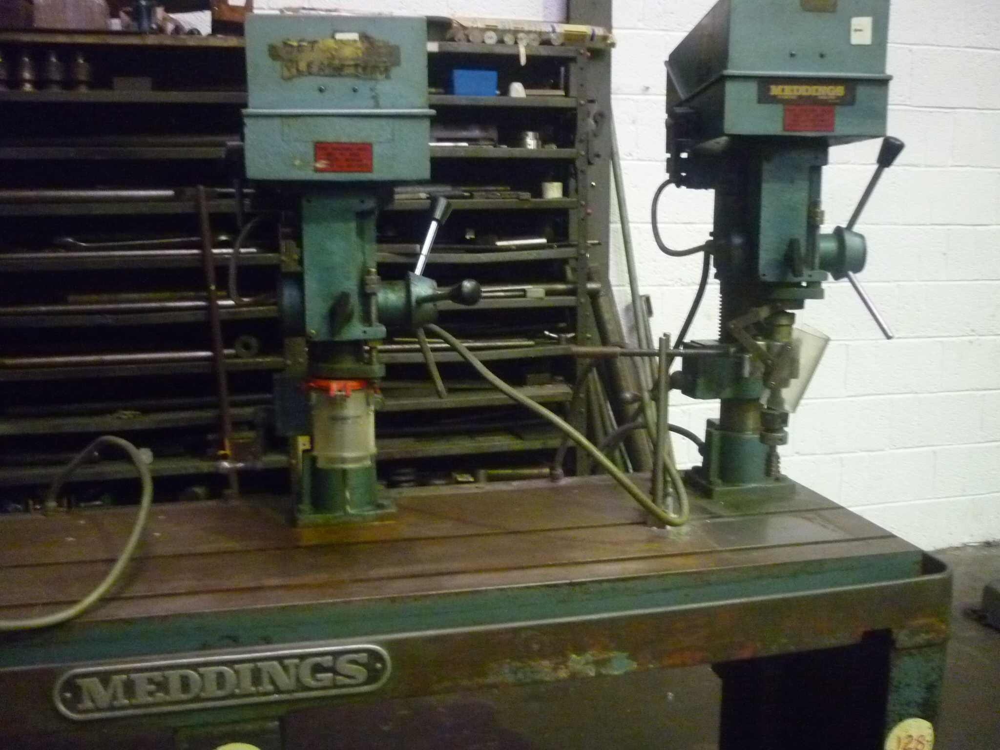 Meddings 2-Spindle Drill & Fobco 2-Spindle Bench Drill