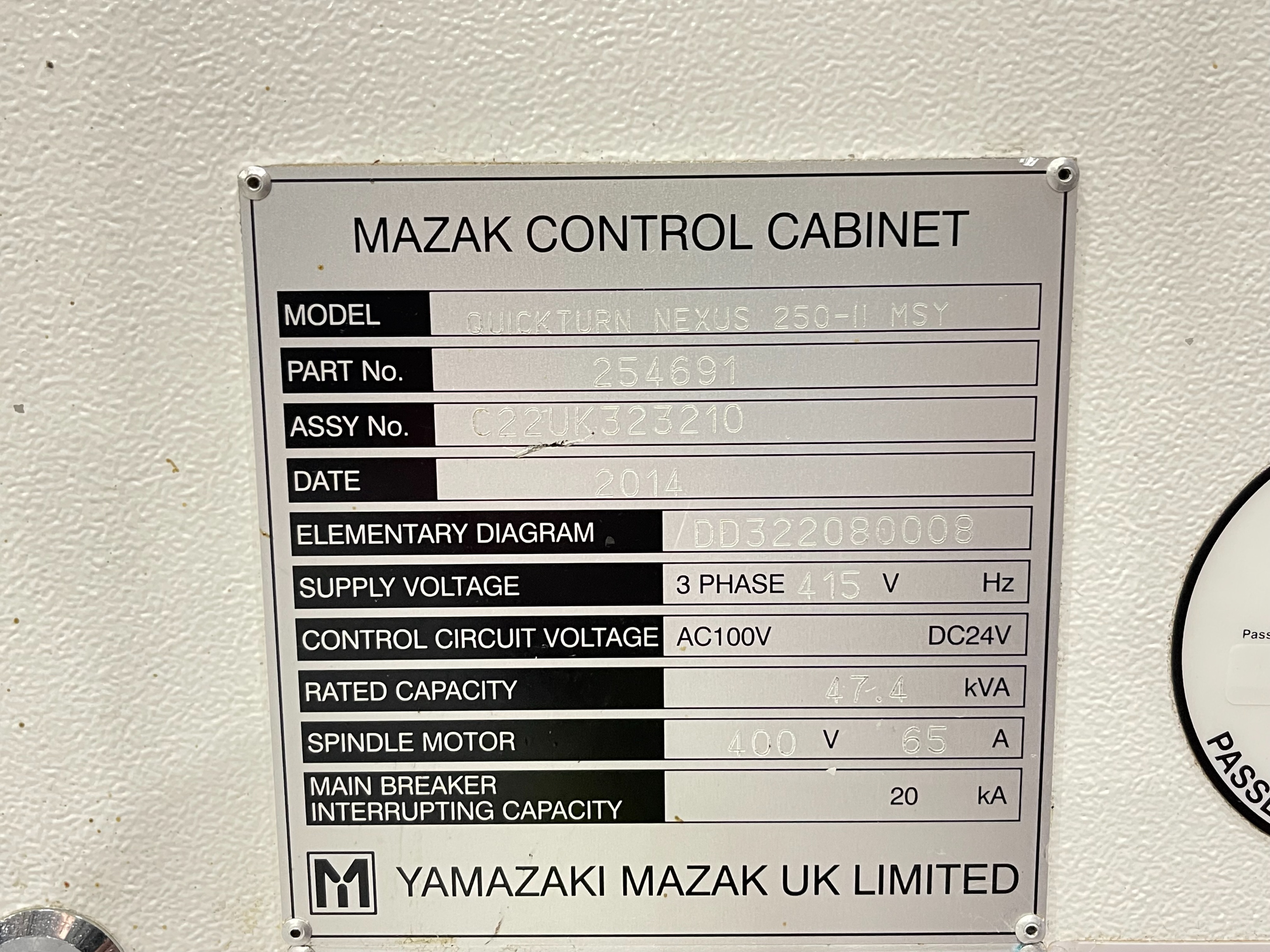Mazak Quick Turn Nexus 250-II MSY CNC Turning Centre