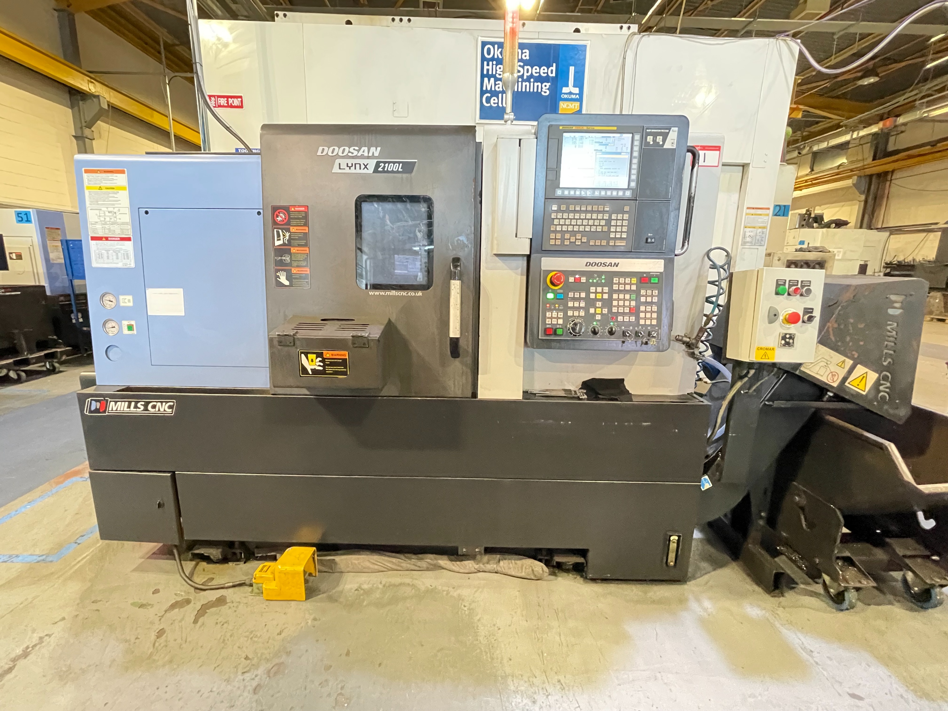 Doosan Lynx 2100LB CNC Lathe with Fanuc NC Oi-TF Control
