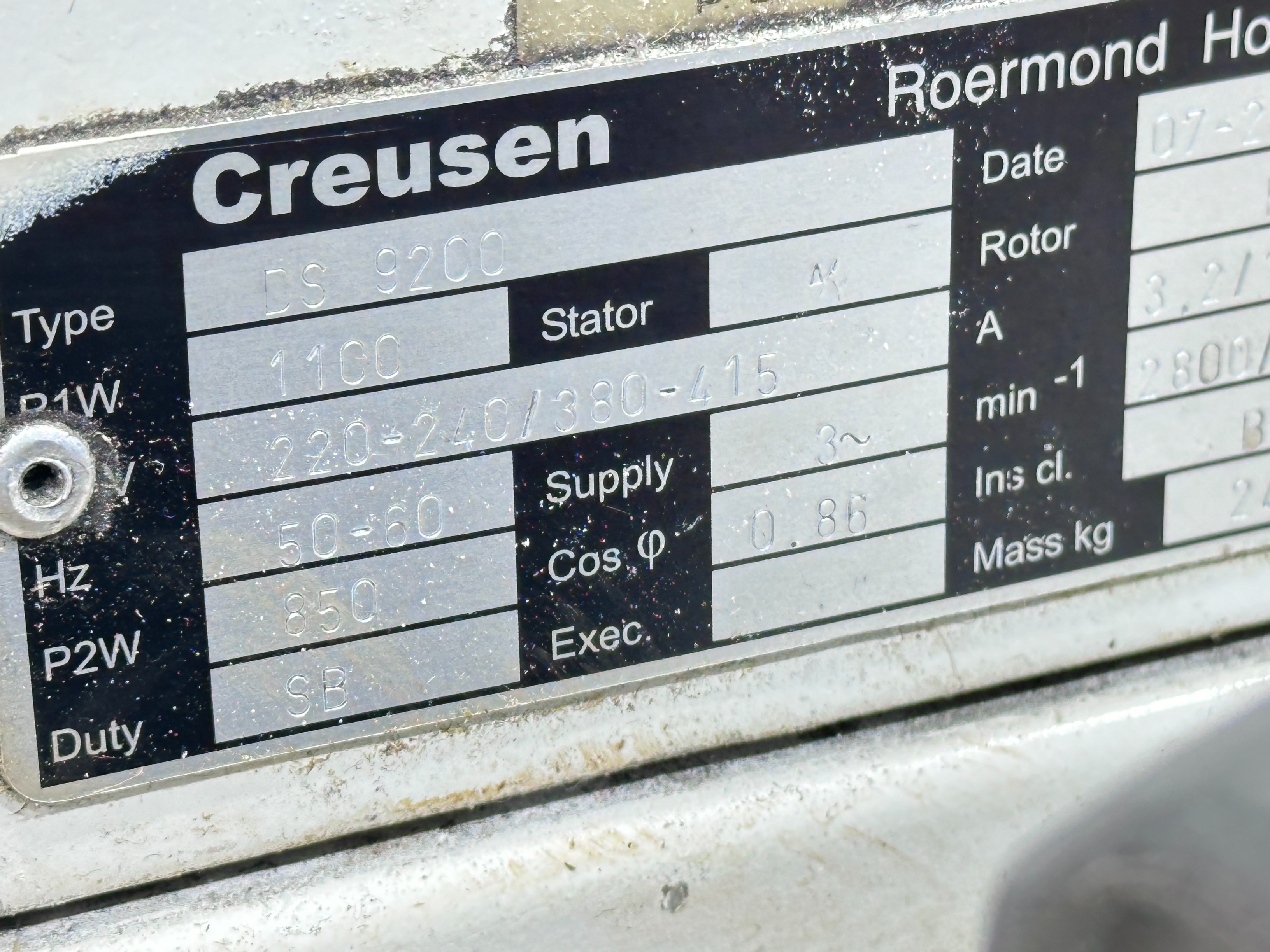 Creusen 8" Double Ended Grinder Model DS9200 (2003) with Dust Extraction
