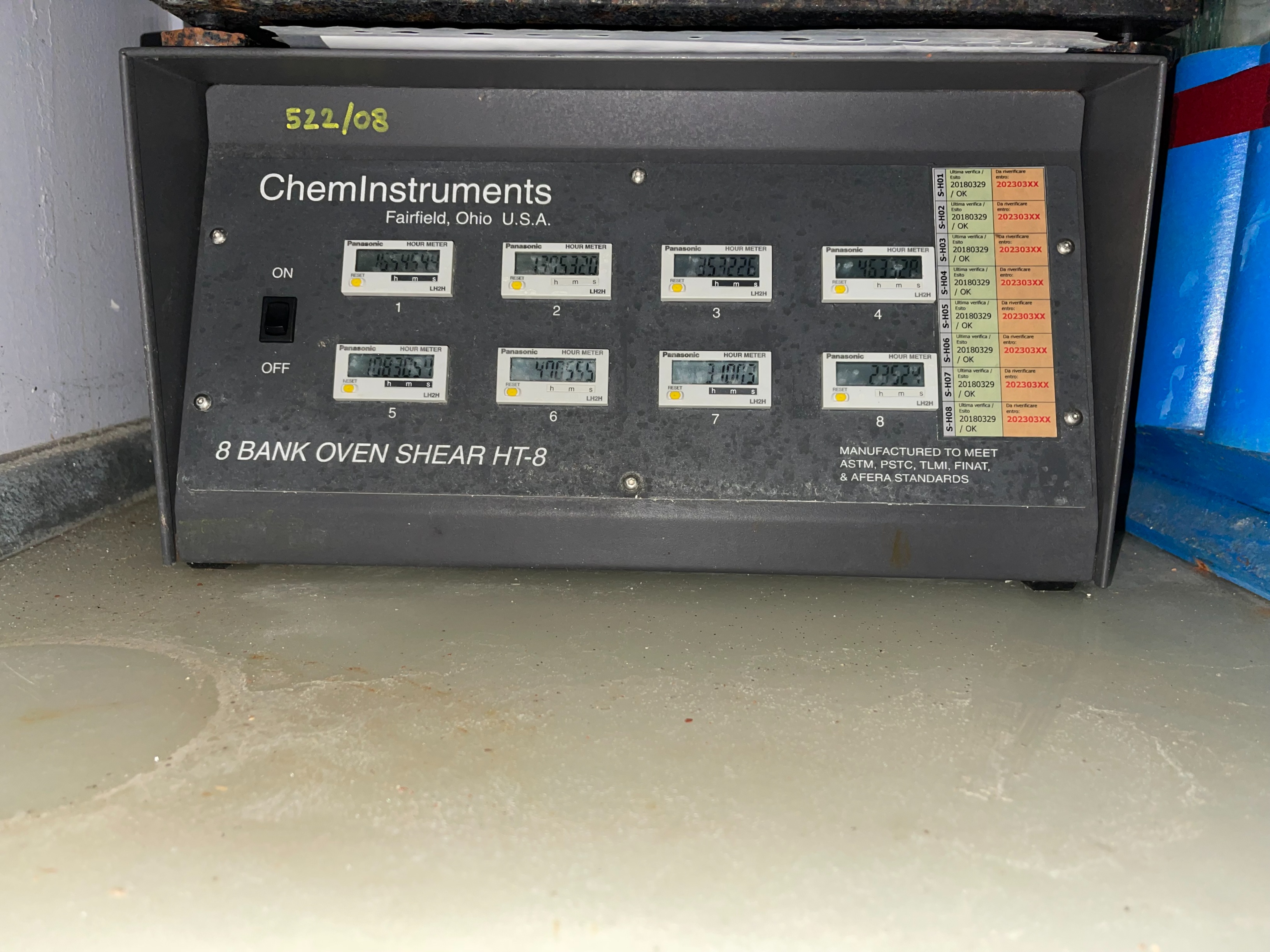 Cheminstrument Shear HT- 8, 8 Bank Oven.