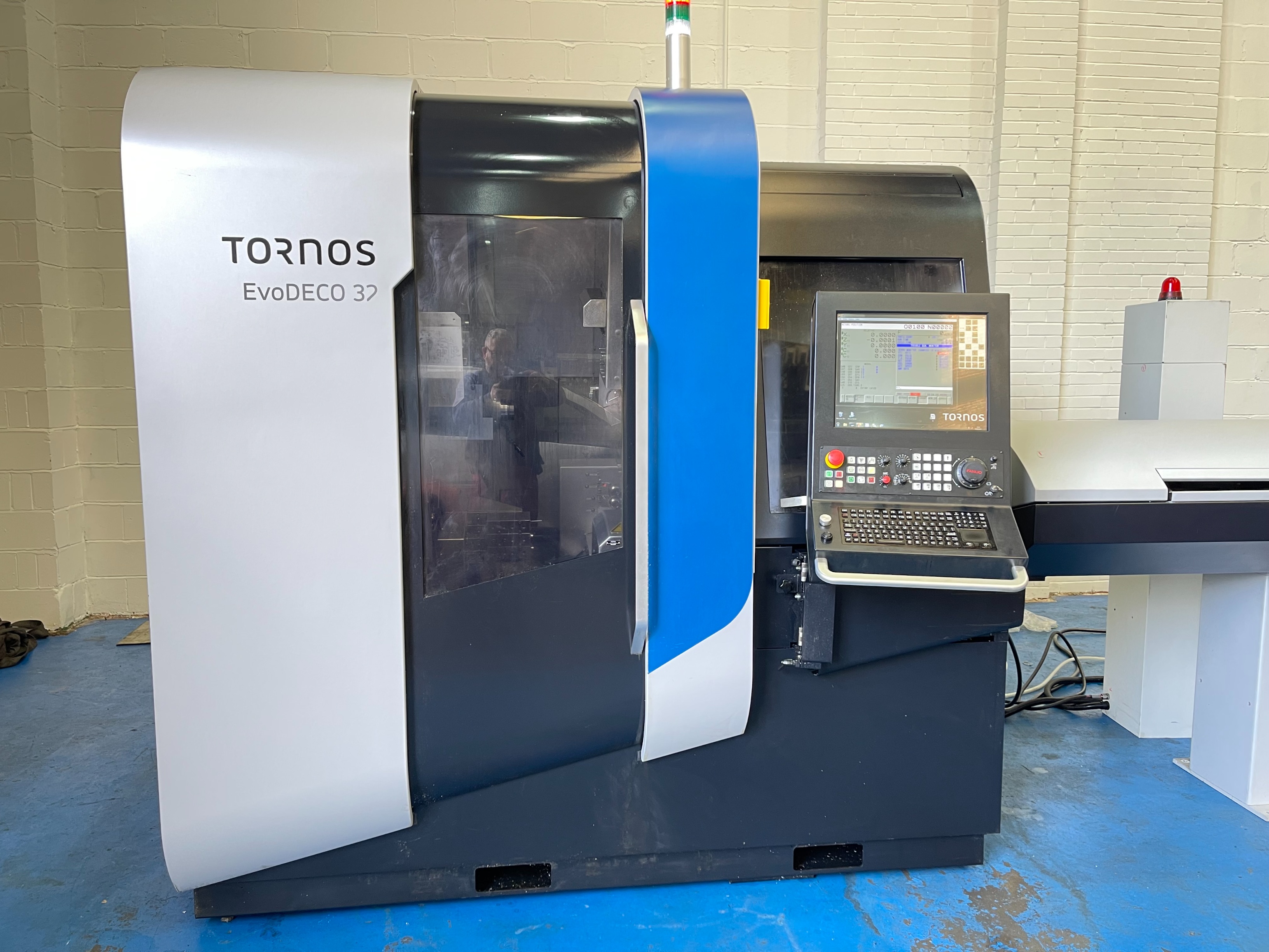 Tornos EvoDeco 32/10 Swiss Type Sliding Head CNC Lathe