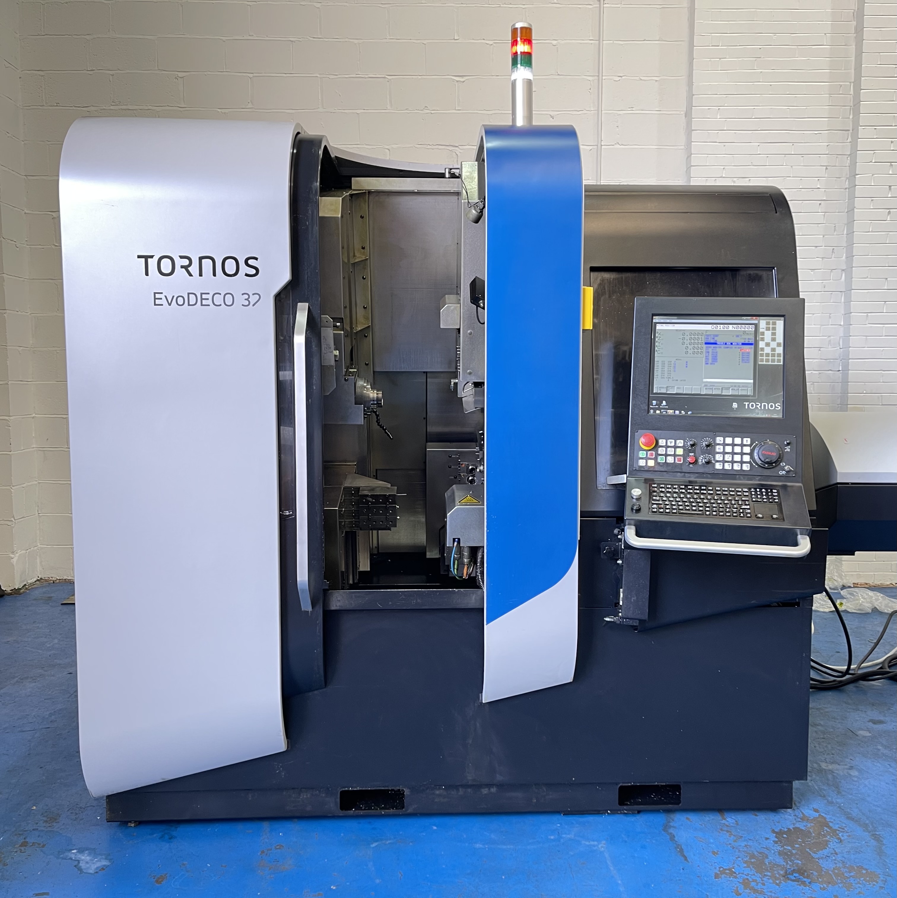 Tornos EvoDeco 32/10 Swiss Type Sliding Head CNC Lathe