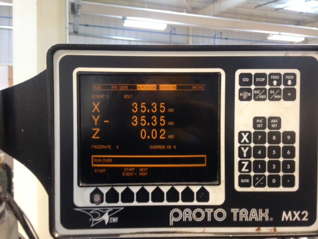 XYZ KR – V2000 (2 axis) CNC Turret Mill