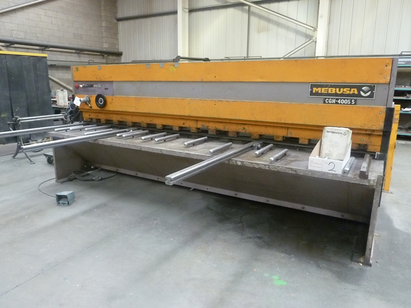 Mebusa CGH 4m x 5mm Hydraulic Variable Rake Guillotine Shear